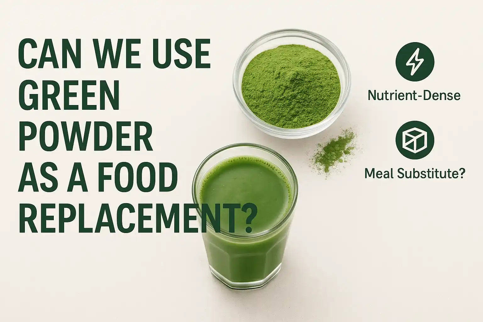 Can We Use Green Powder as a Food Replacement? – Rachel's Tea