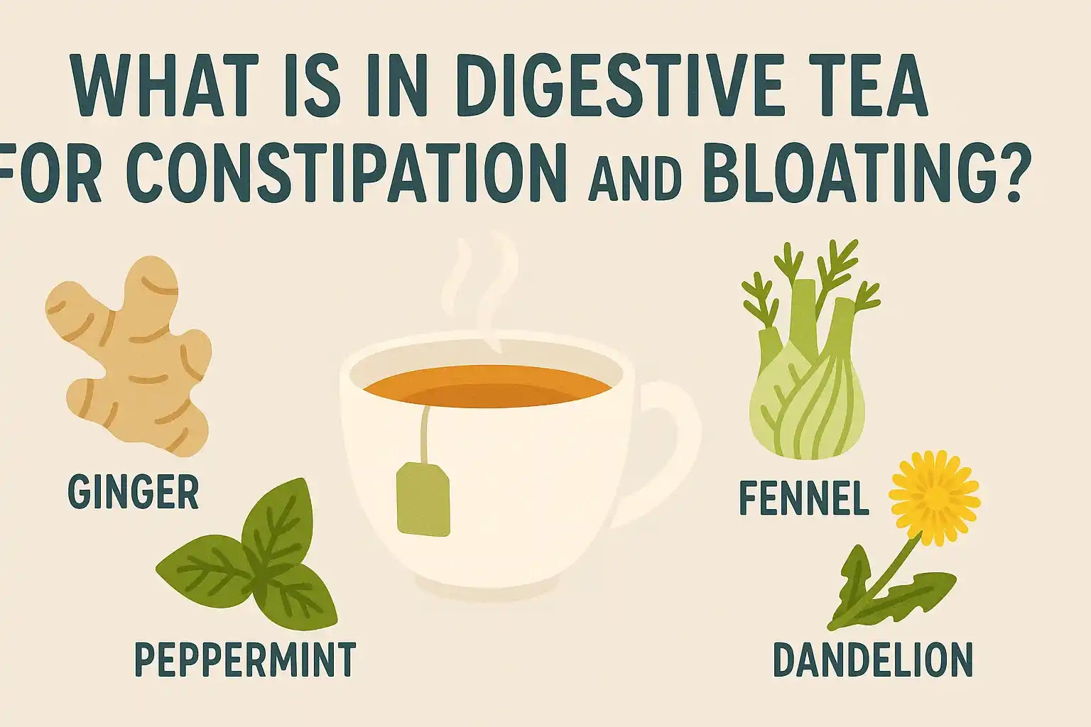What Is in Digestive Tea for Constipation and Bloating? – Rachel's Tea