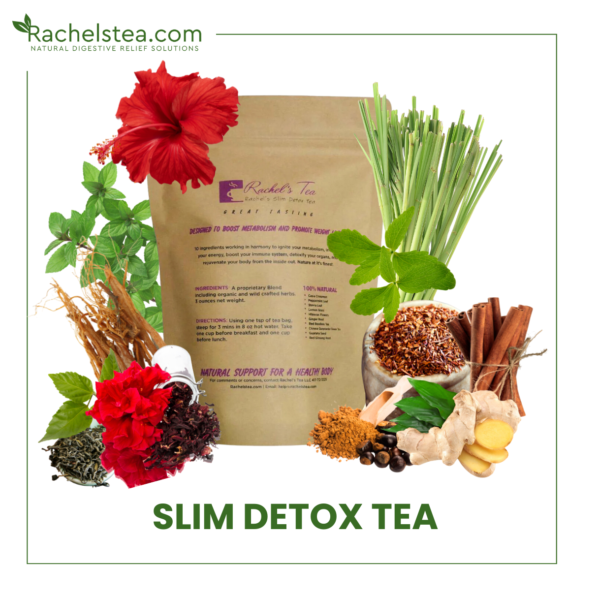 Buy Rachel’s Slim Detox Tea For Low Energy | For Healthy Weight ...