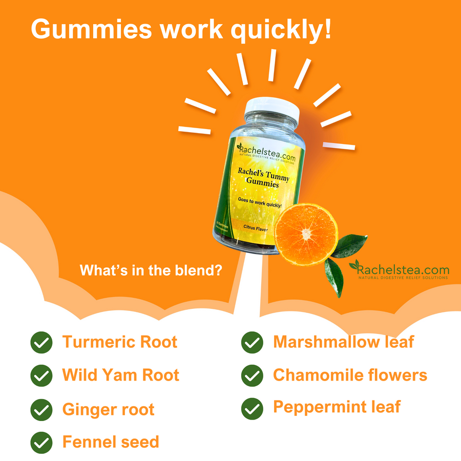 Tummy Gummies for Digestion, Gut Health & Bloating Relief – Rachel's Tea